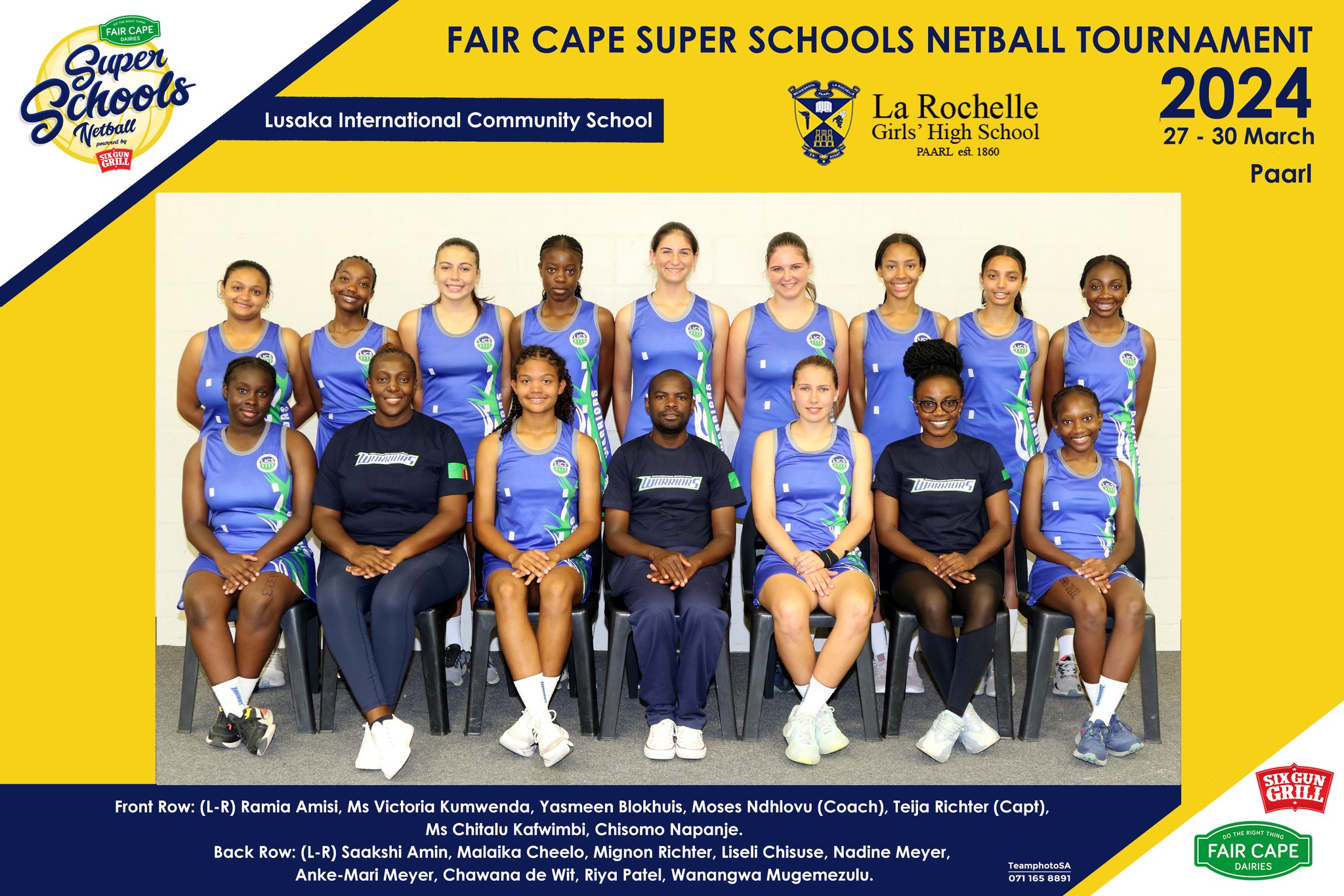 First Team Netball Tournament in Cape Town - Lusaka International ...